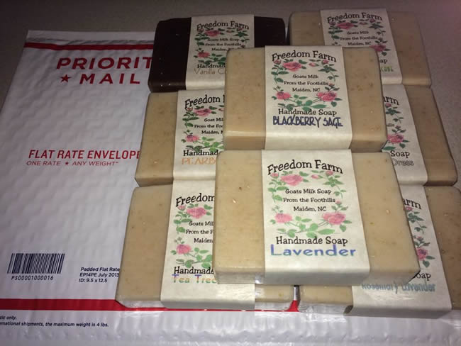 FREEDOM FARM SOAPS HAND MADE HOME MADE SOAPS